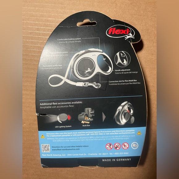 Flexi | Dog | Flexi Comfort Retractable Leash 26ft Large Dogs Black And ...